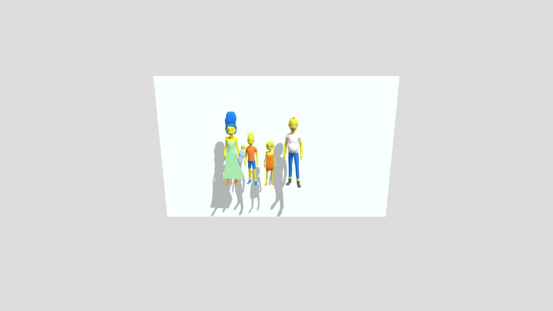 Simpsons 3D Model - 3D model by 10818 [cc200ac] - Sketchfab