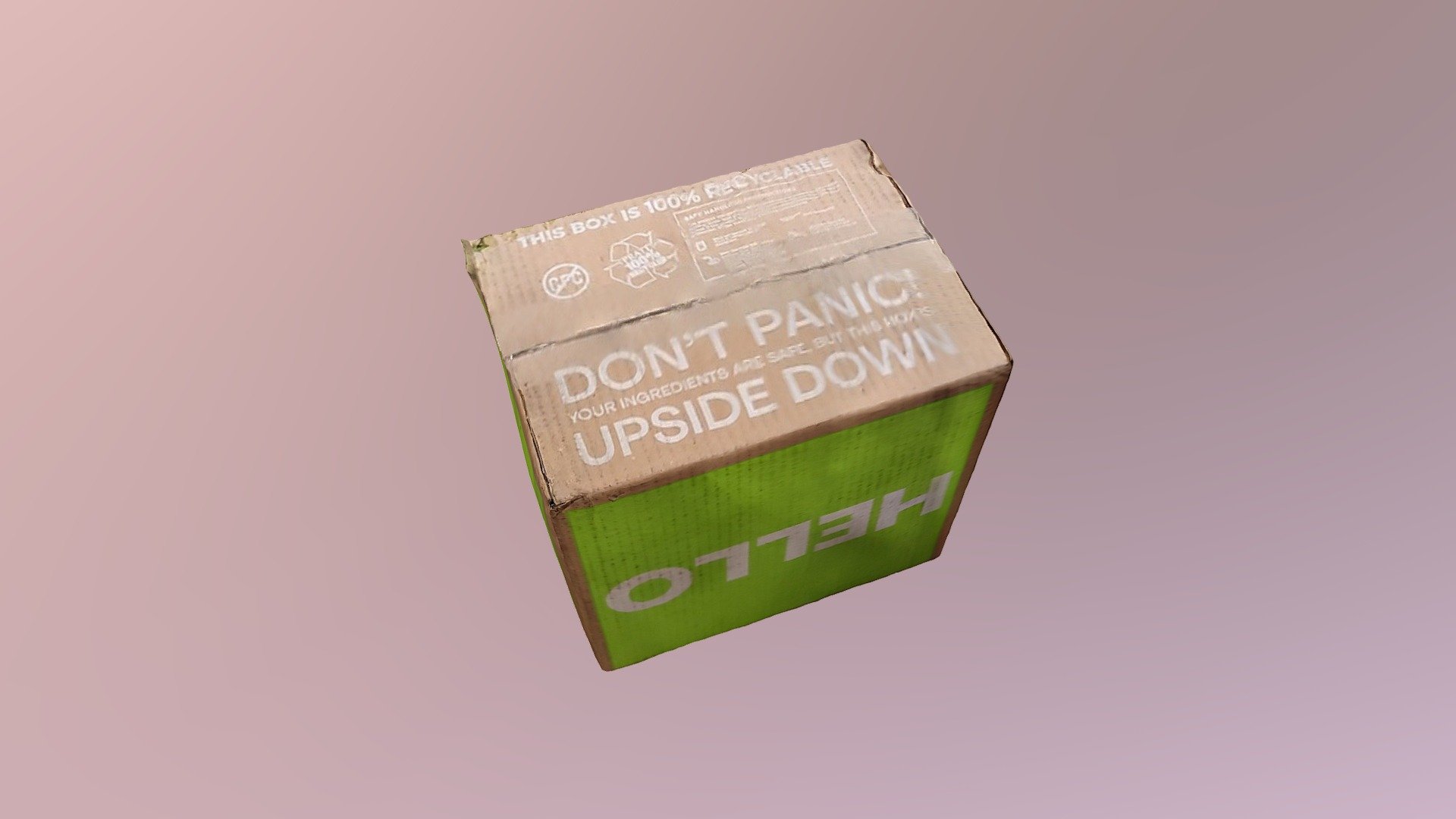 Hello Fresh Box - 3D model by stevencmutter [cc24529] - Sketchfab