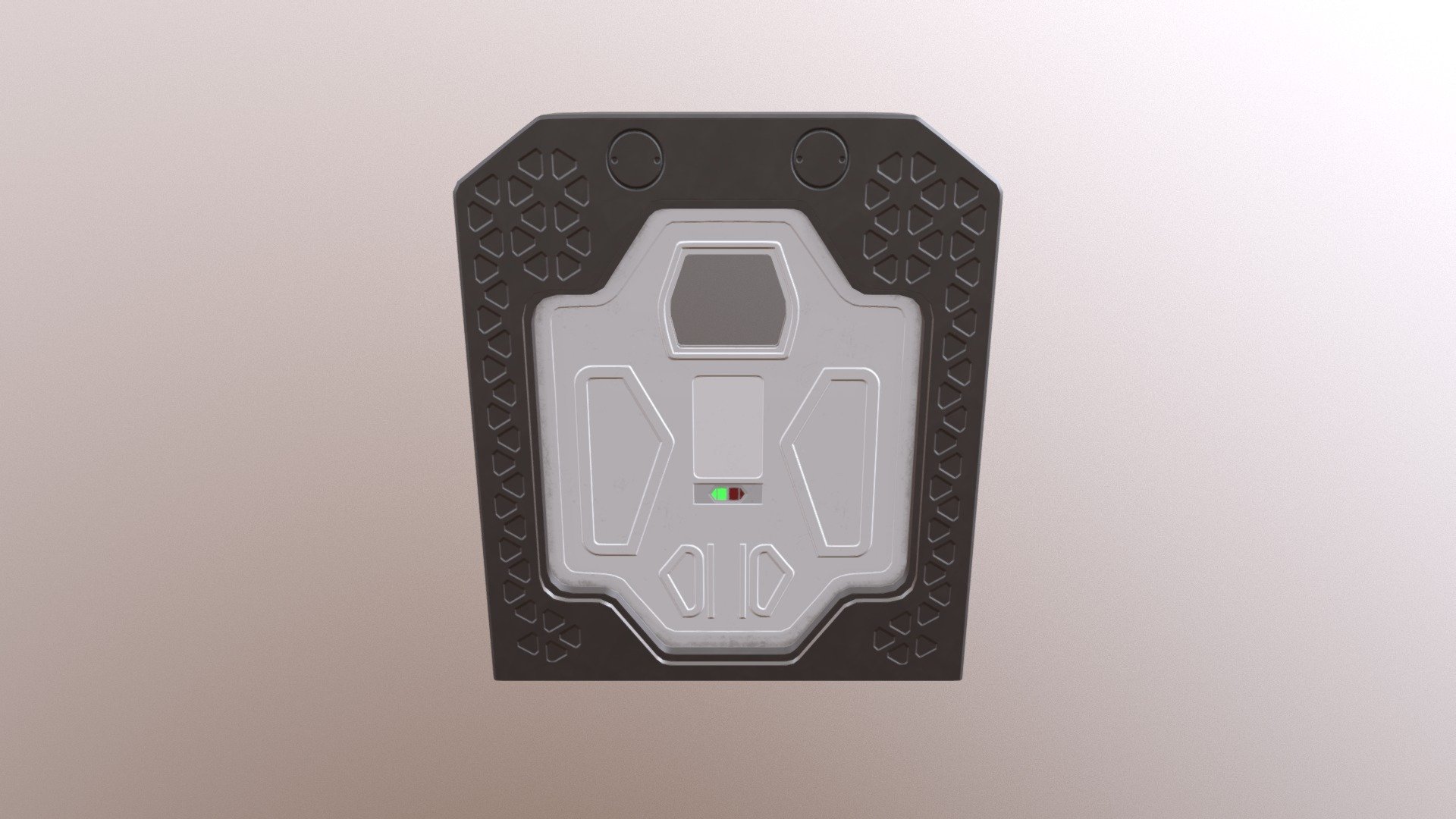 AI-inspired door - 3D model by christoffersch [cc24a81] - Sketchfab