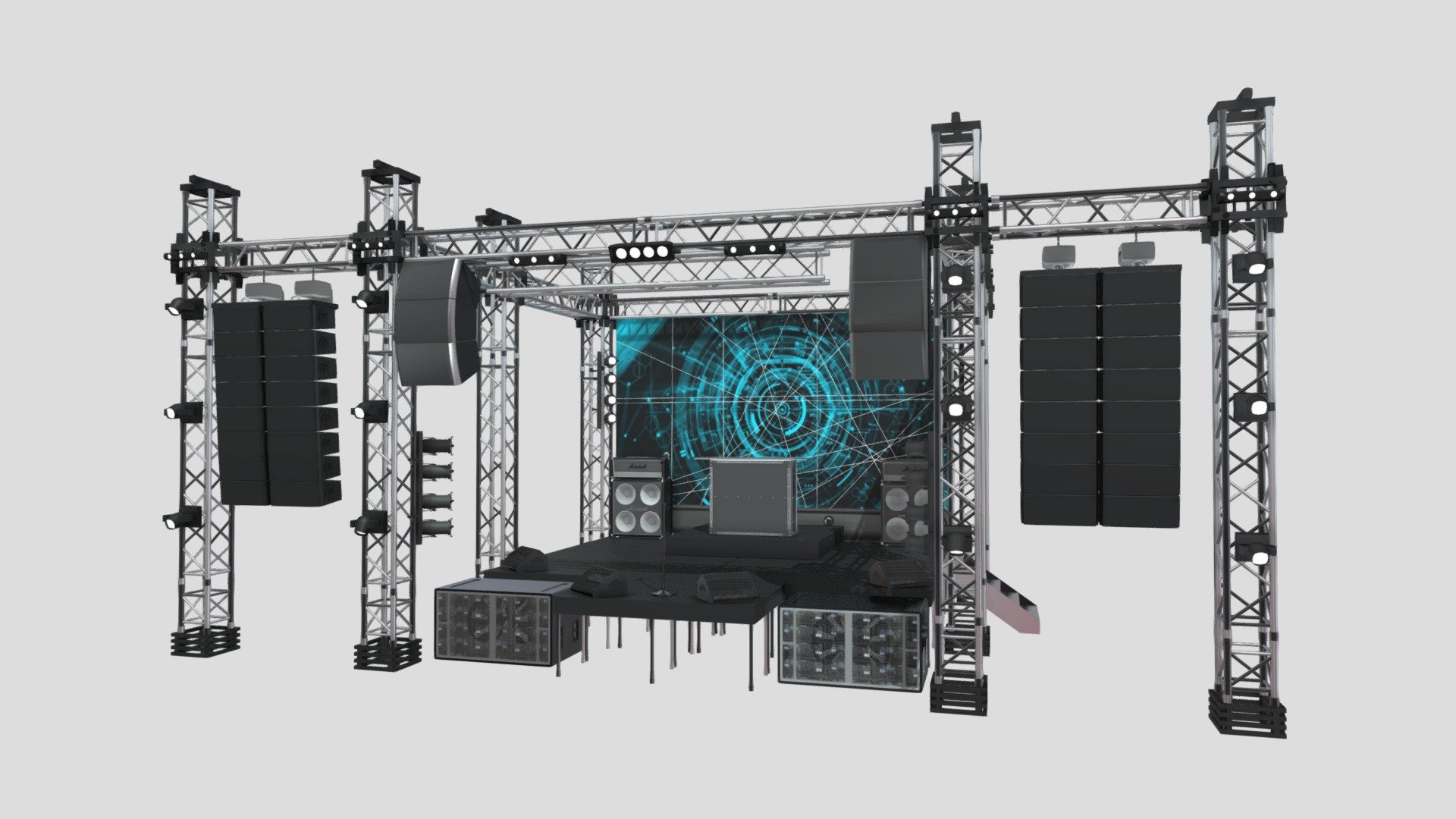 Mini Concert Stage - Buy Royalty Free 3D model by kakap649 [cc28aff ...