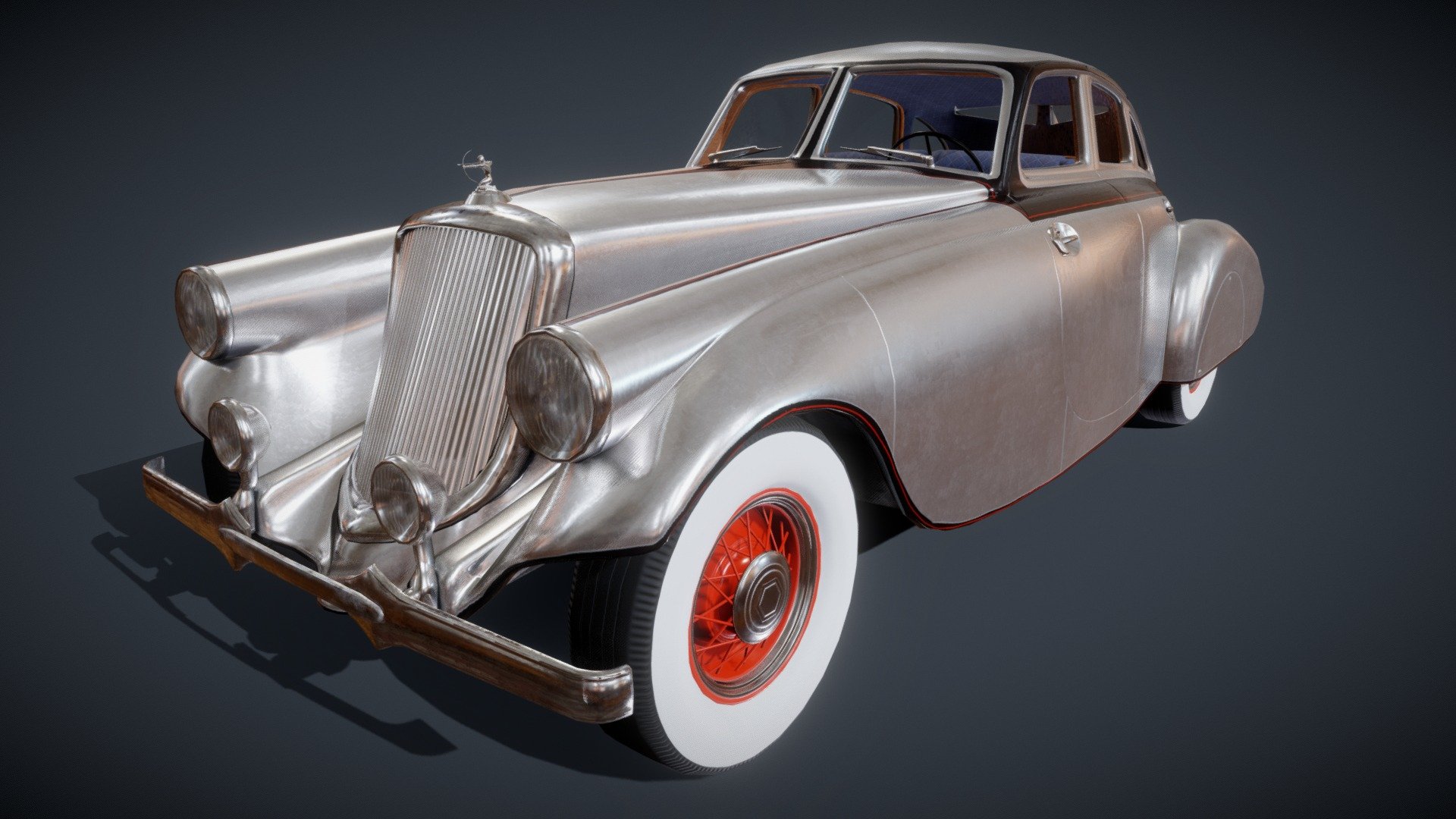 1933 Silver Arrow - lowpoly model - 3D model by Michal Cavrnoch ...