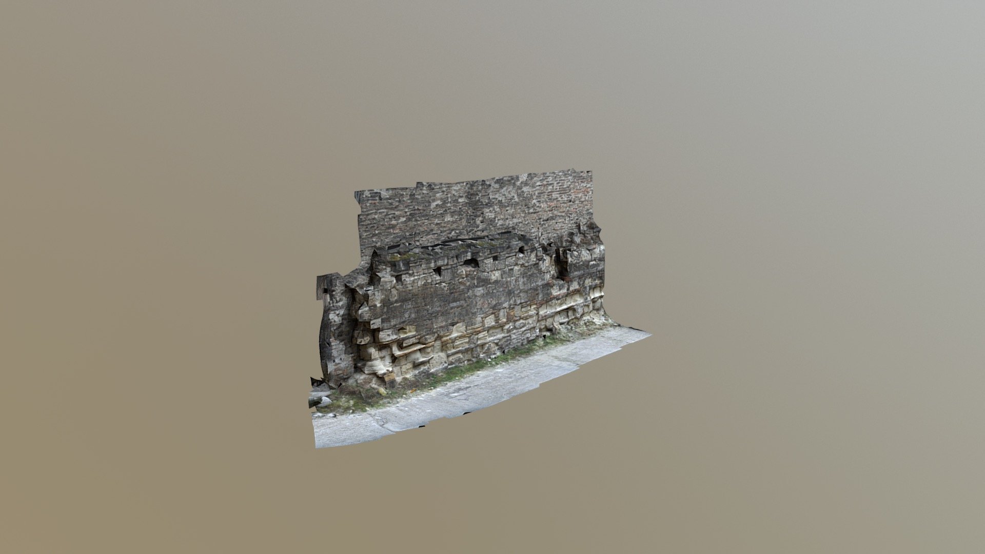 Budapest Wall 01 - 3D model by Etribe [cc28bb5] - Sketchfab