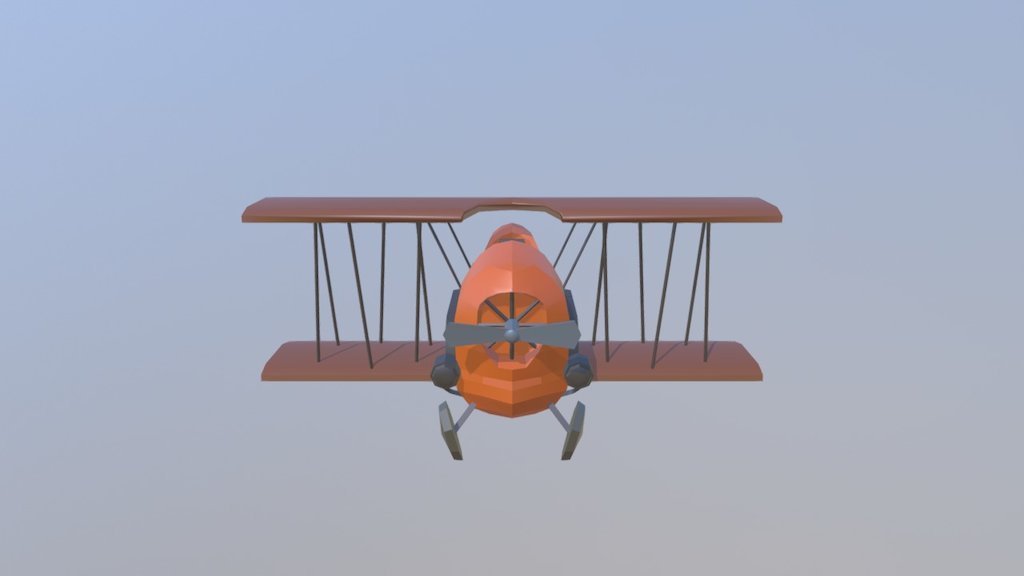 Biplane - 3D model by Daniel (@danielm182) [cc2b6d4] - Sketchfab