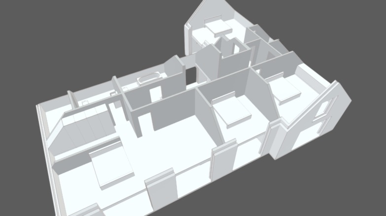 1st floor - alternative - 3D model by fretwells [cc2ba82] - Sketchfab
