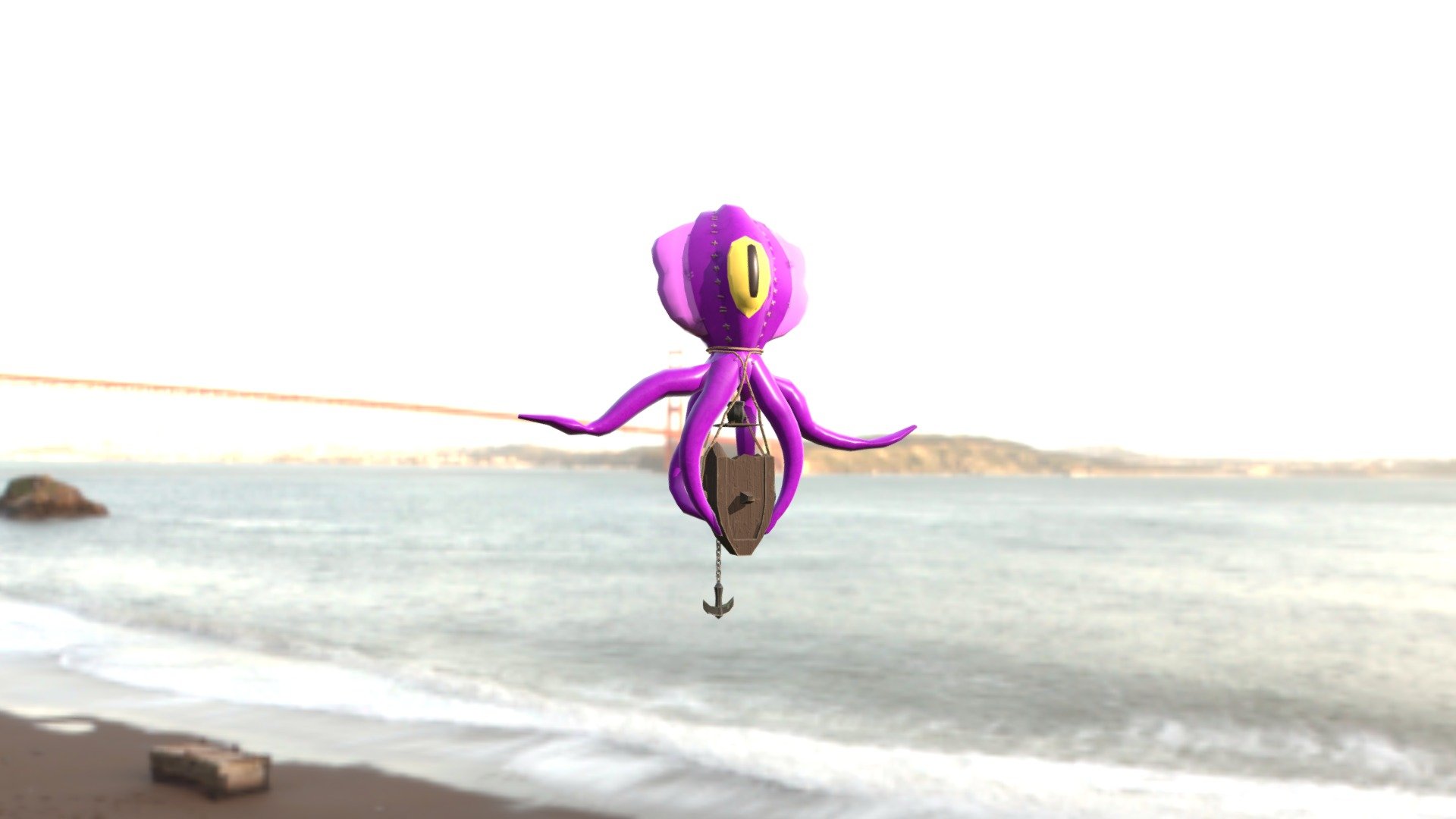 Squid hot air balloon - Download Free 3D model by ryanwilliams510 ...