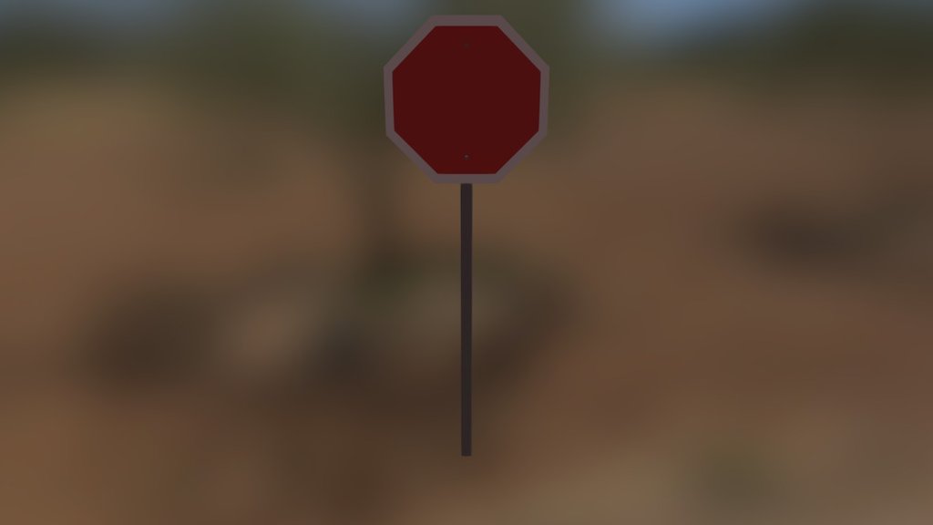 Stop Sign - 3D model by Daniel King (@danking) [cc2c178] - Sketchfab
