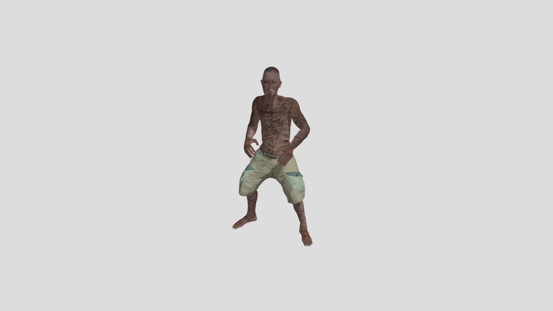 Zombie Scream - Download Free 3D model by Caron_JF [cc2fd54] - Sketchfab