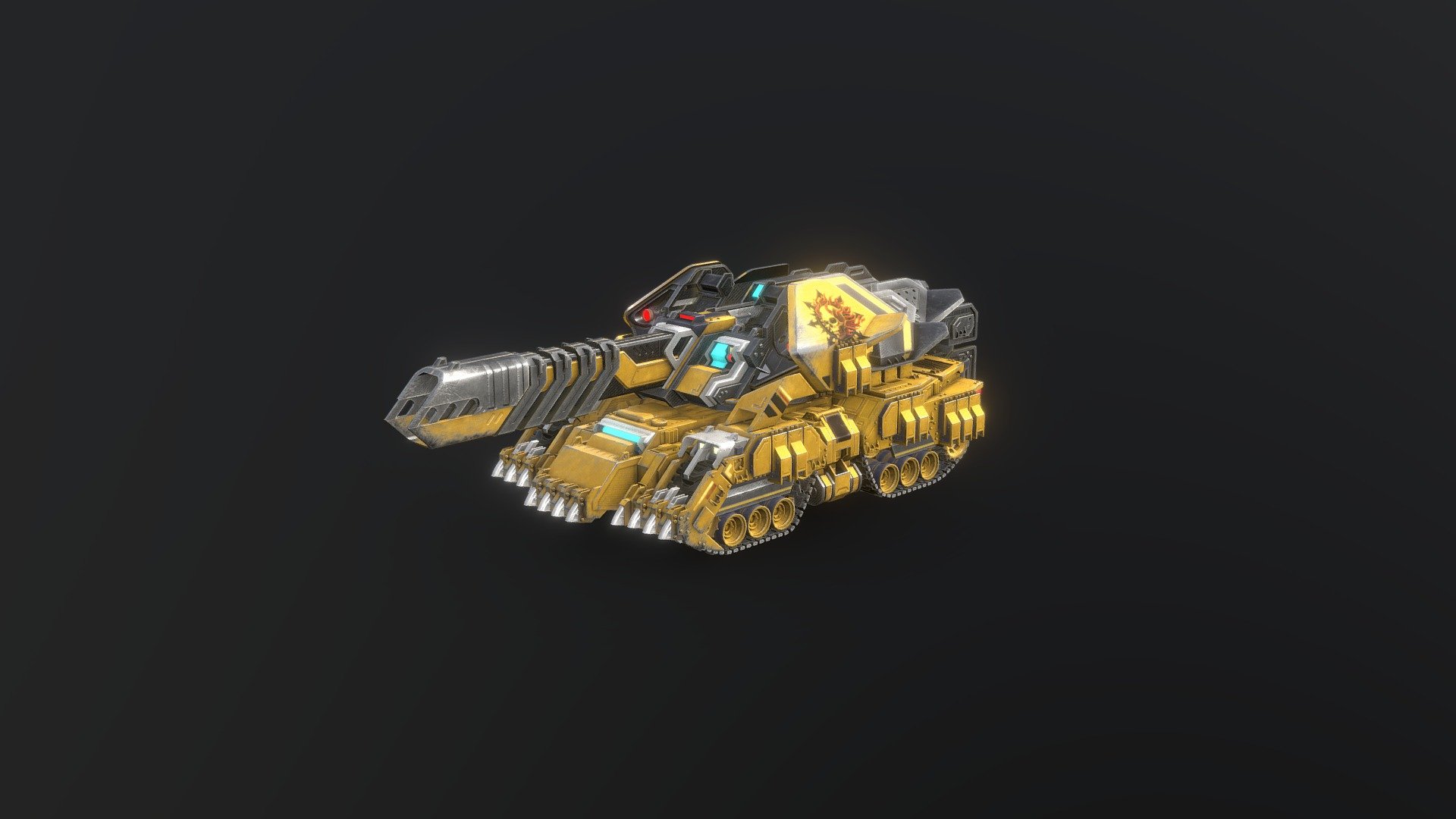 T-666-II Concept Tank - 3D model by Sal (@sall22a) [cc32253] - Sketchfab