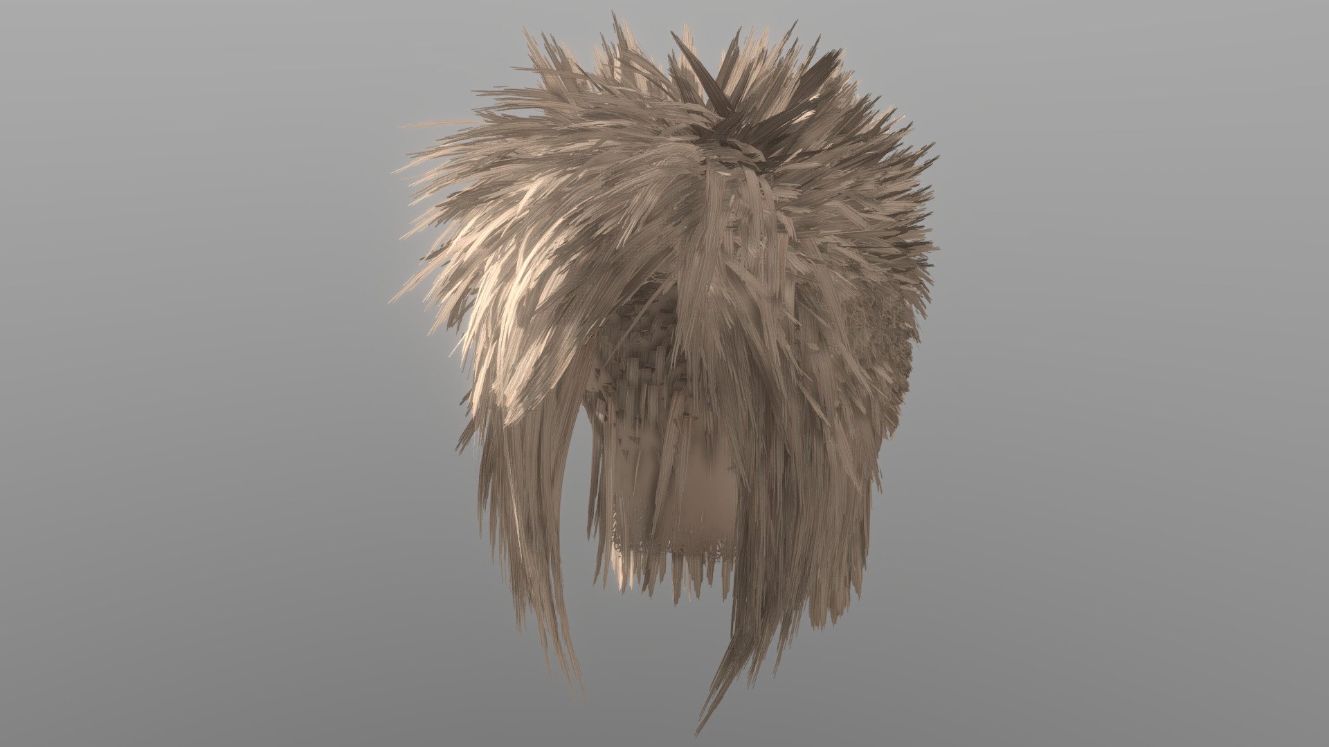 Wild Mullet Hair (Pure Diamond) - Buy Royalty Free 3D model by ...