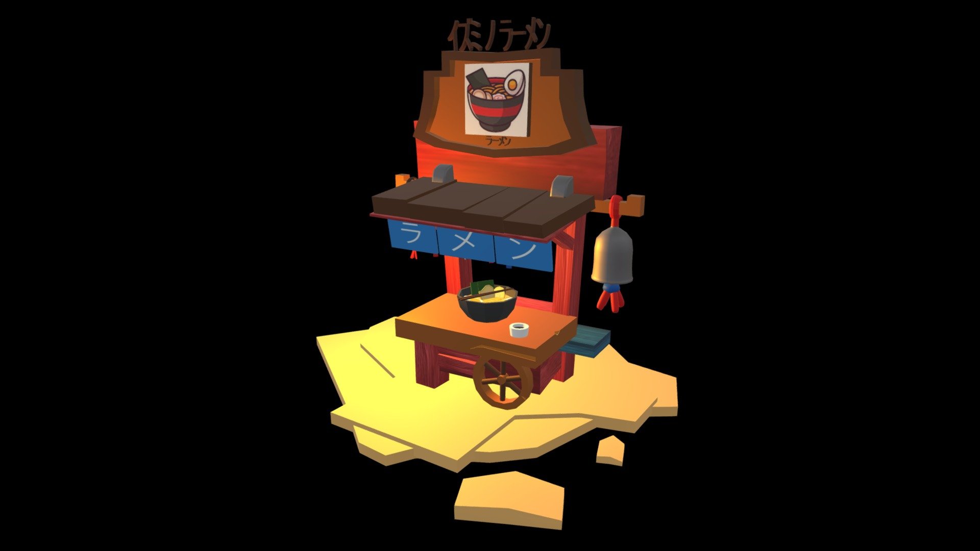 Ramen street food stand - Download Free 3D model by KAI ...