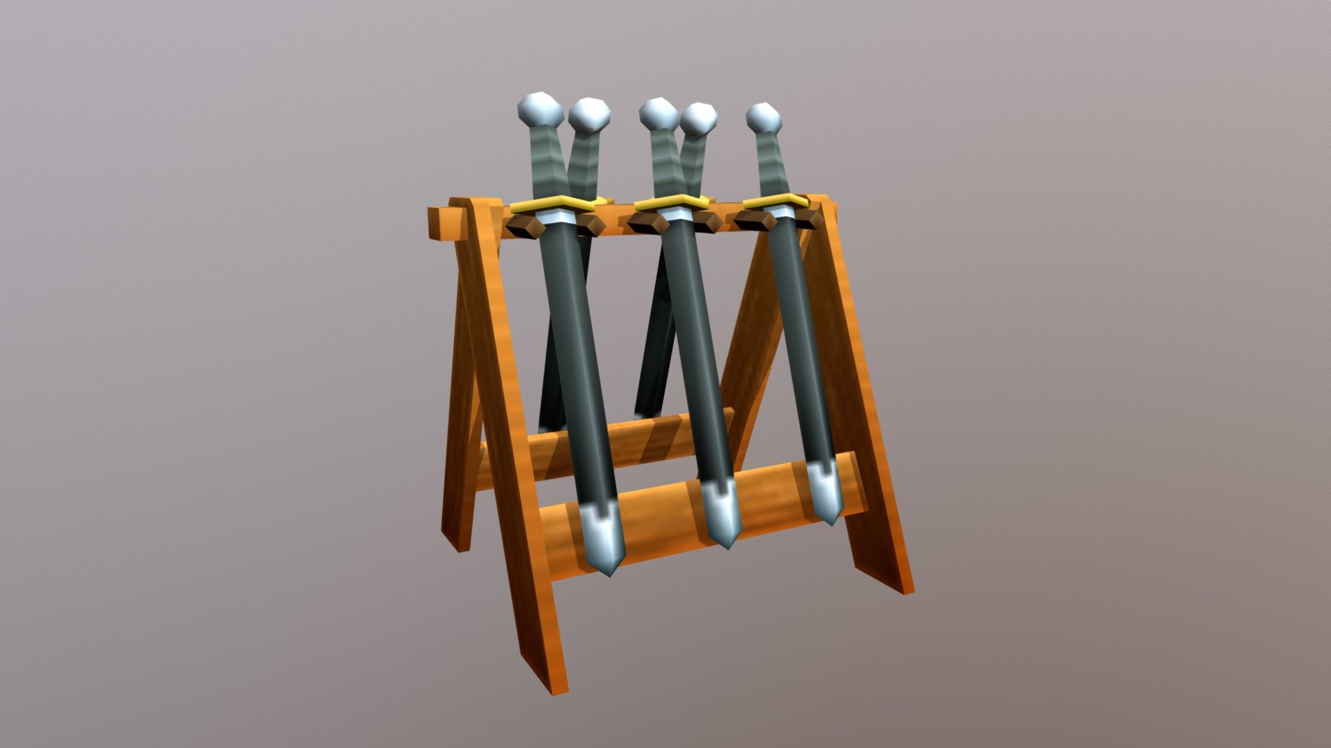 Sword Rack - 3D model by SmileBoom_SGB [cc33a30] - Sketchfab