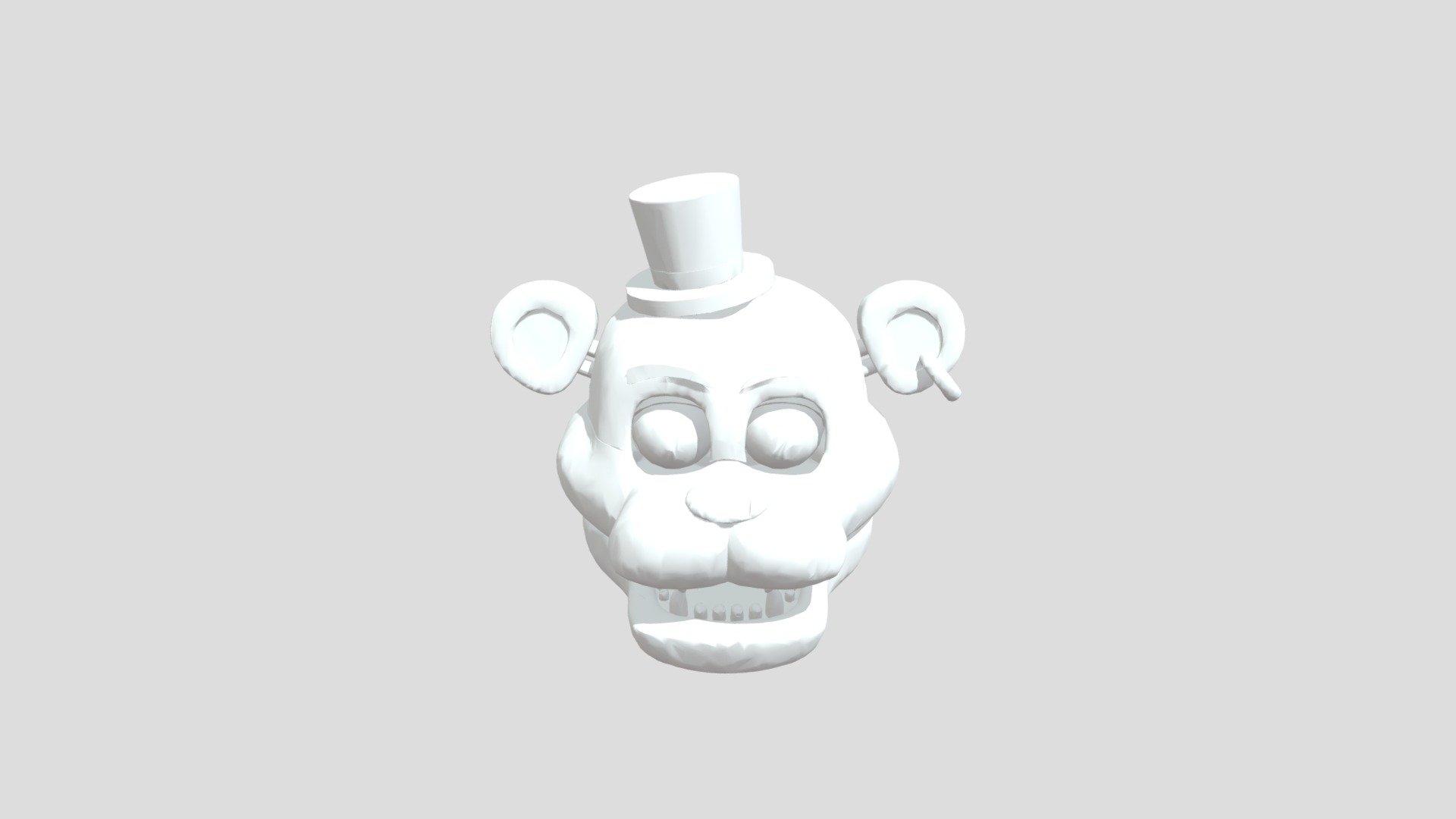 Fnaf Glamrock Freddy Head 1 3d Model By Scrollz Cc39f14 Sketchfab