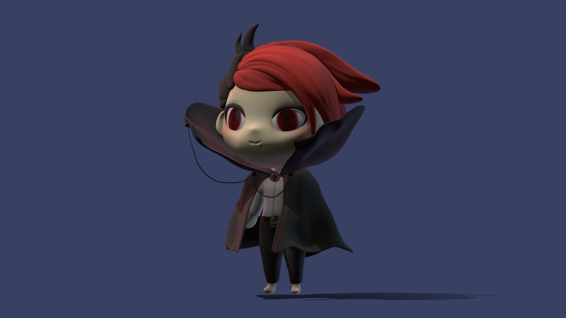 red chibi - 3D model by KHNE (@mlpgirl1324) [cc3b54f] - Sketchfab
