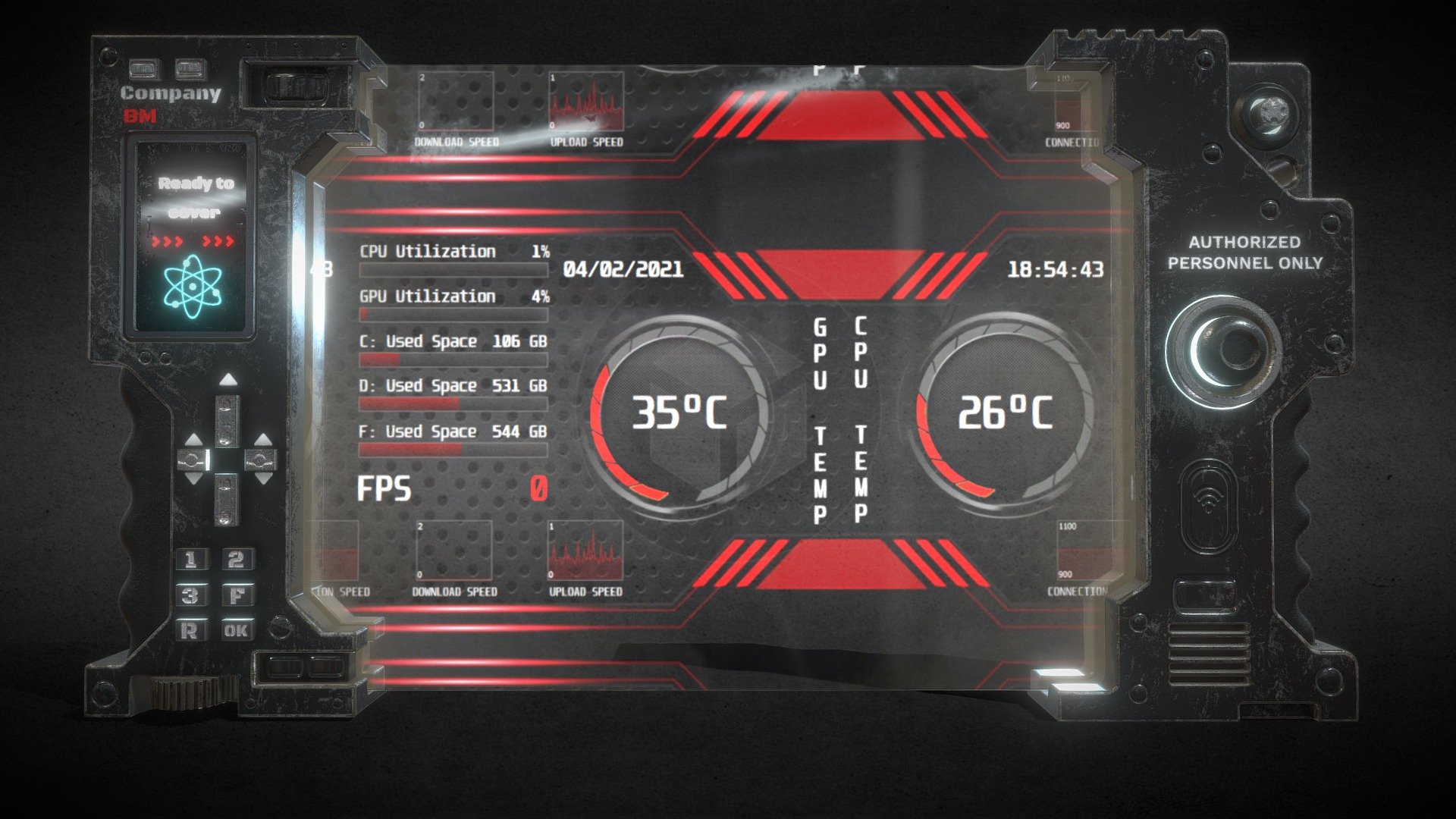 gun satellite panel Computer - Download Free 3D model by Mehdi ...