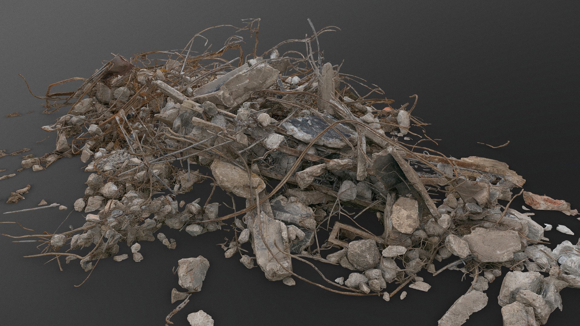 Large steel scrap rods pile - Buy Royalty Free 3D model by axonite ...