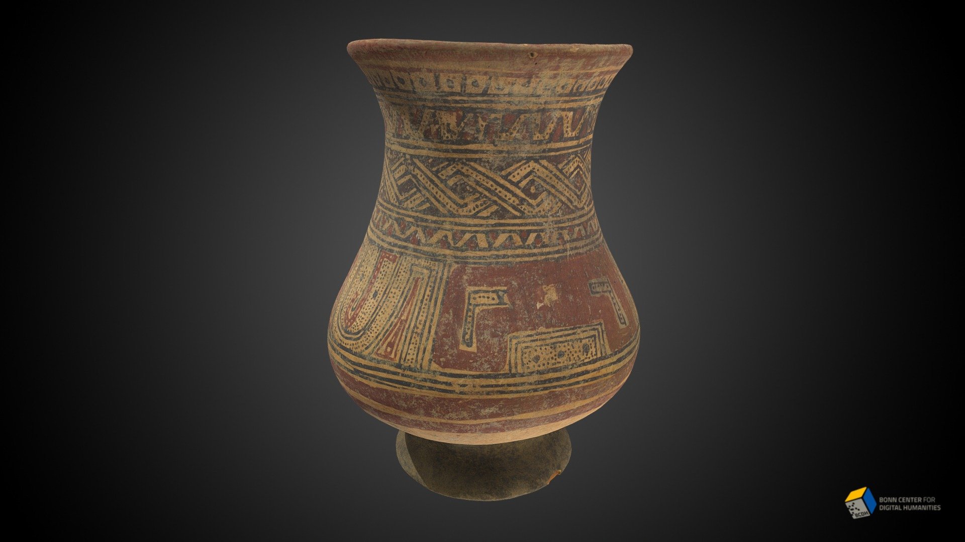 Vessel with geometric pattern - Download Free 3D model by Bonn Center ...
