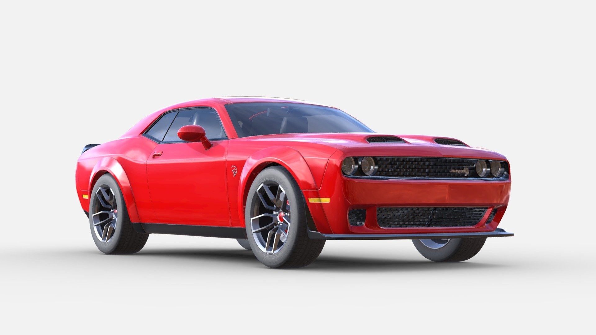 3d model Challenger SRT Hellcat 2023 - Buy Royalty Free 3D model by ...