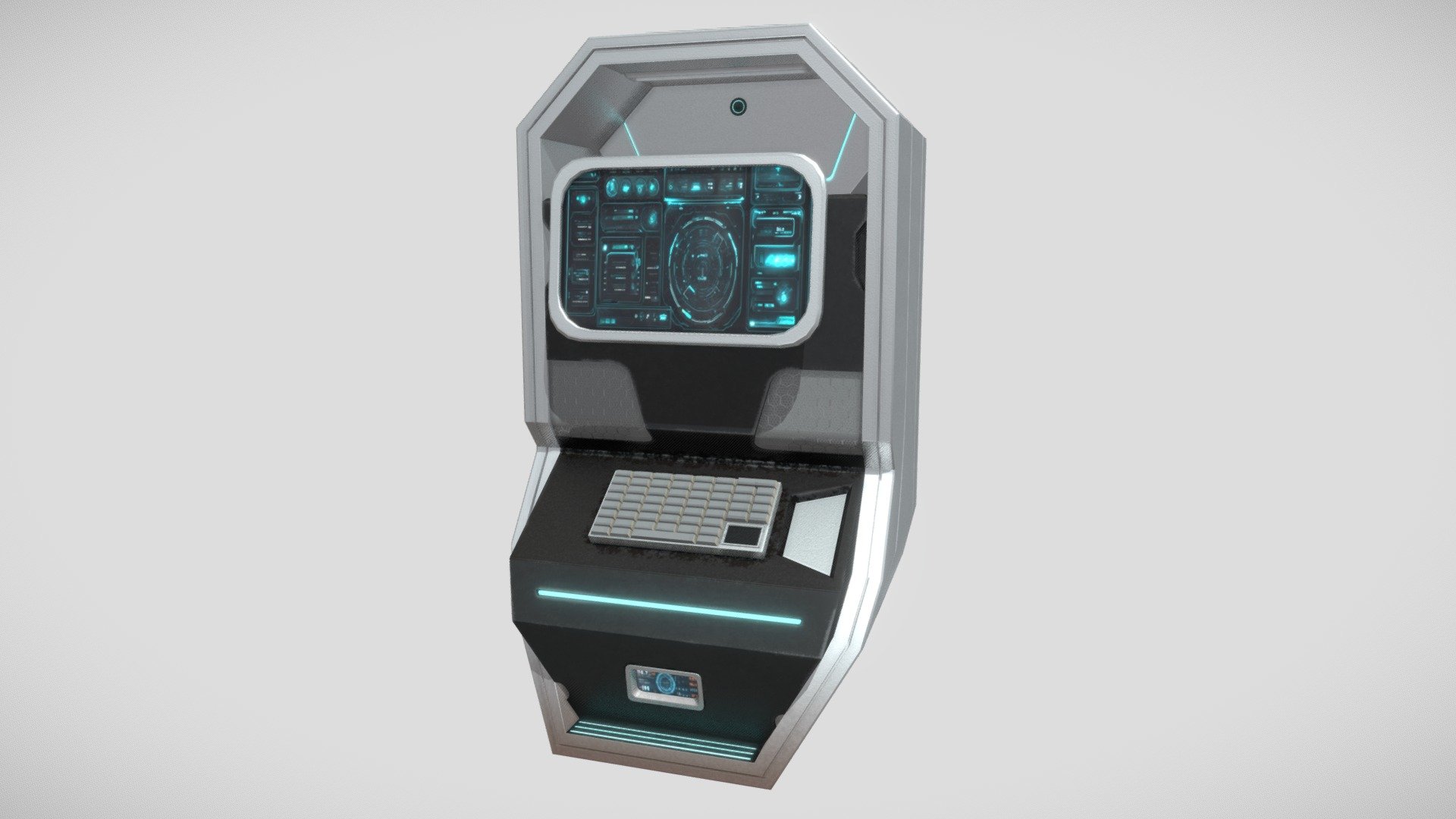 Computer Gate Terminal - Buy Royalty Free 3D model by Miguel Torres ...