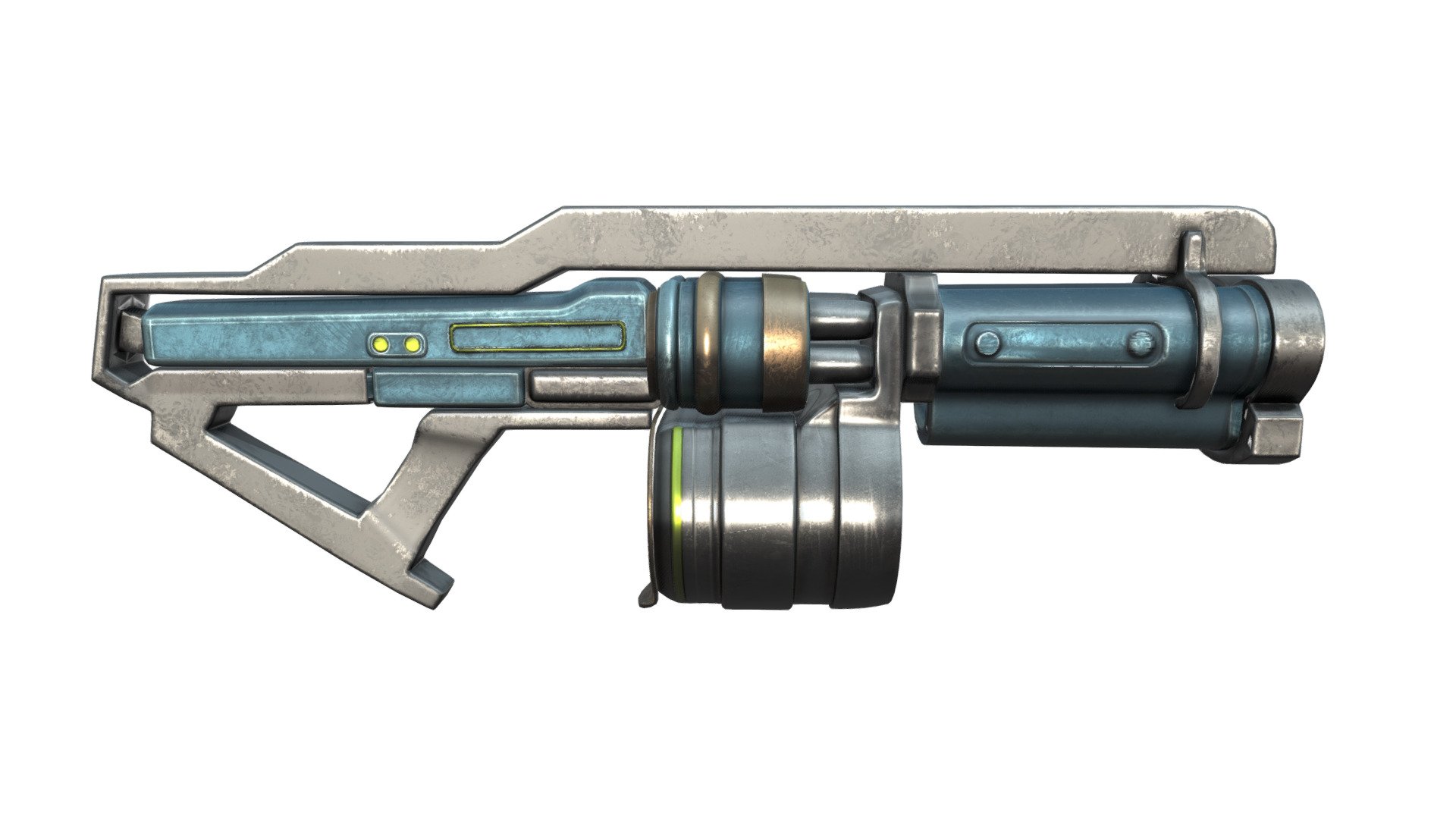 Futuristic Machine Gun - Buy Royalty Free 3D model by 3dia [cc4a934 ...