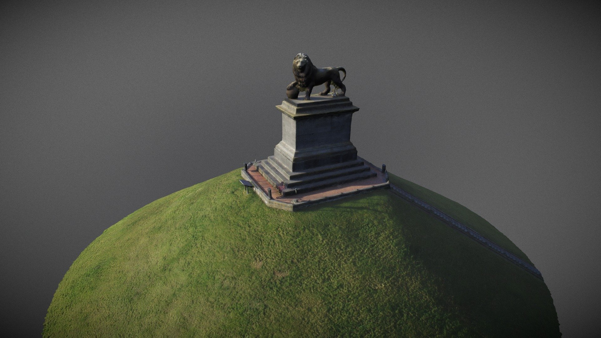 LION DE WATERLOO - 3D model by pixone [cc4a9a6] - Sketchfab