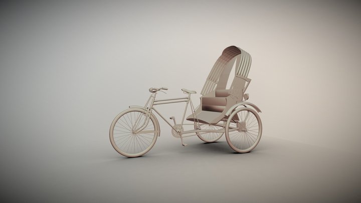 Dhaka_rickshaw 3D models - Sketchfab