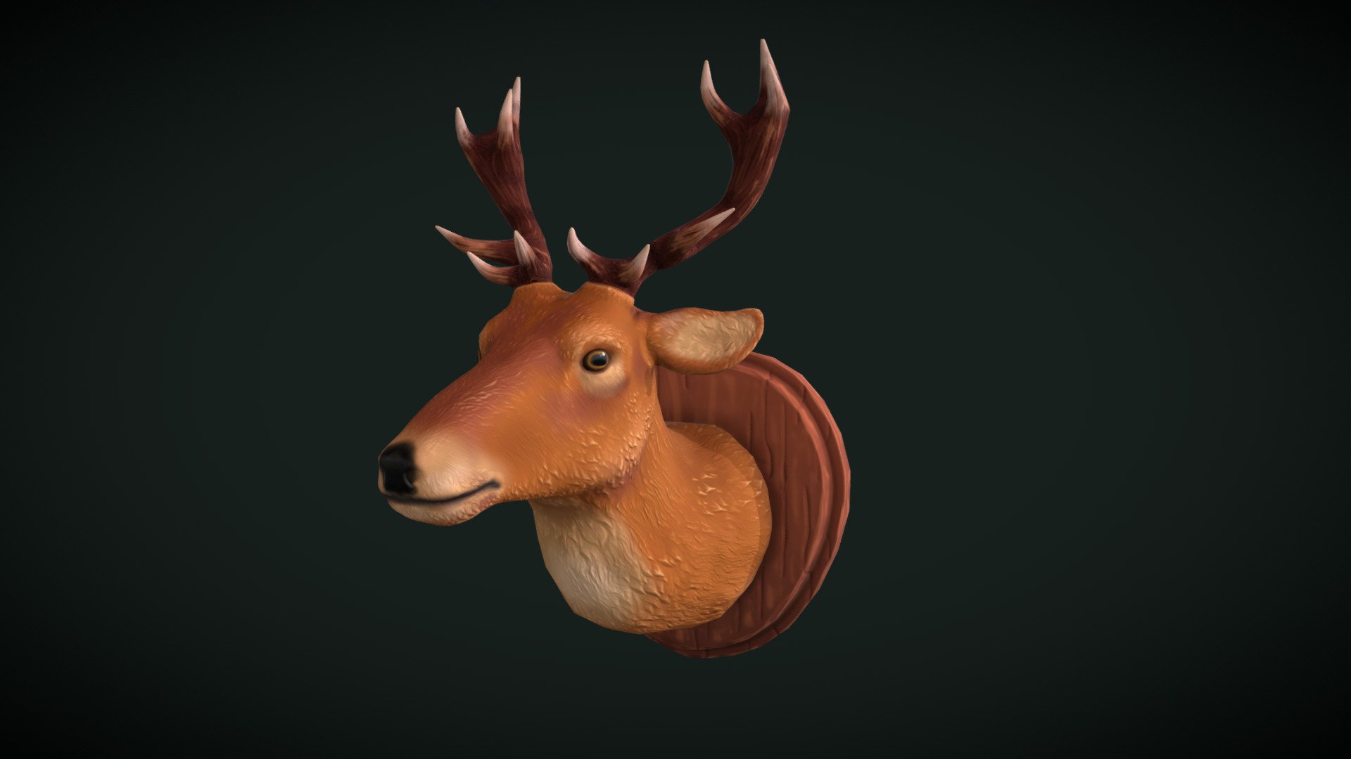 Deer Head - Download Free 3D model by Natalia Dyszy (@natdys) [cc4c4e4 ...