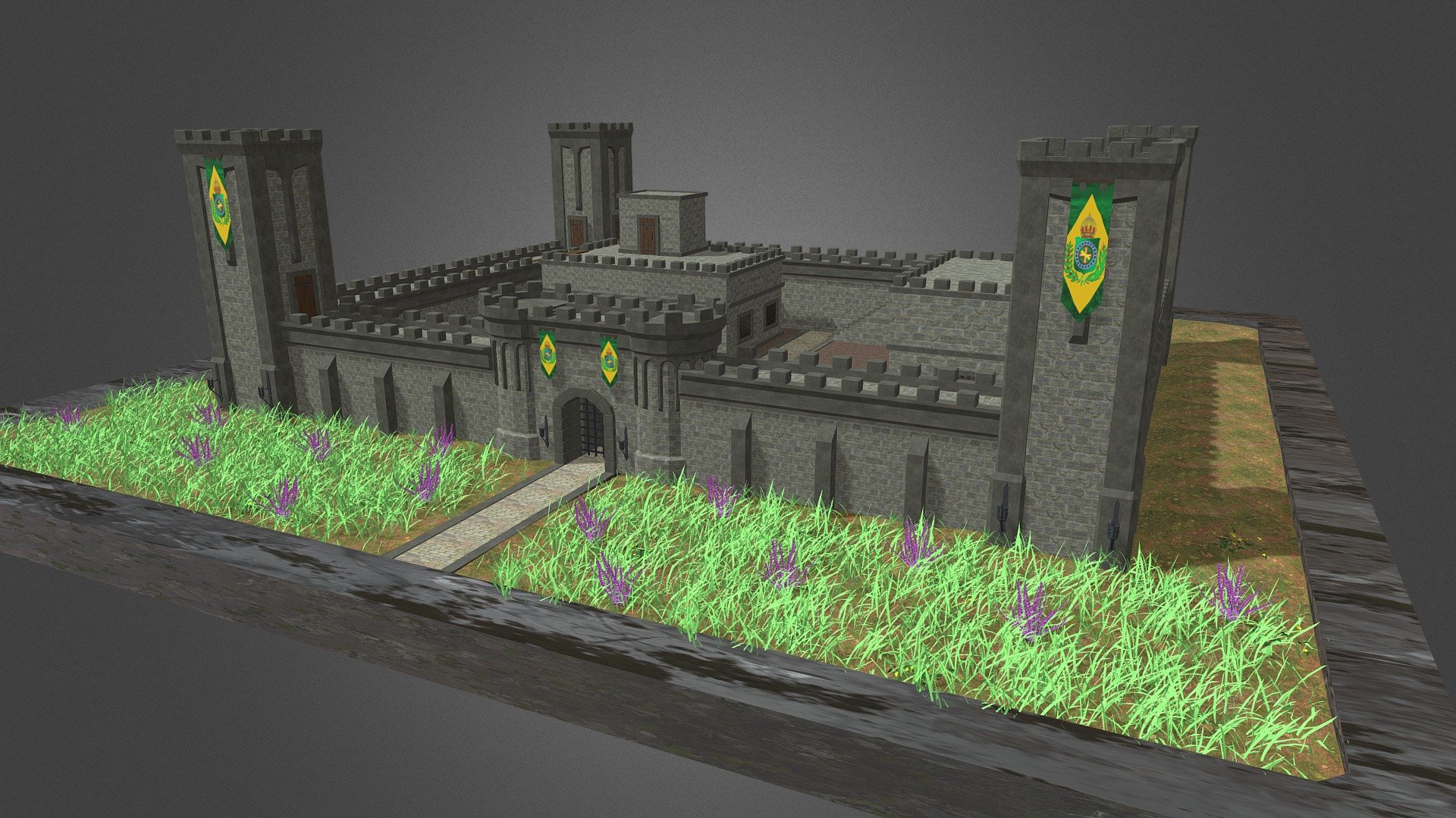 Fantasy Fortress - 3D model by Hatty (@Hatty_Schoel) [cc4f764] - Sketchfab