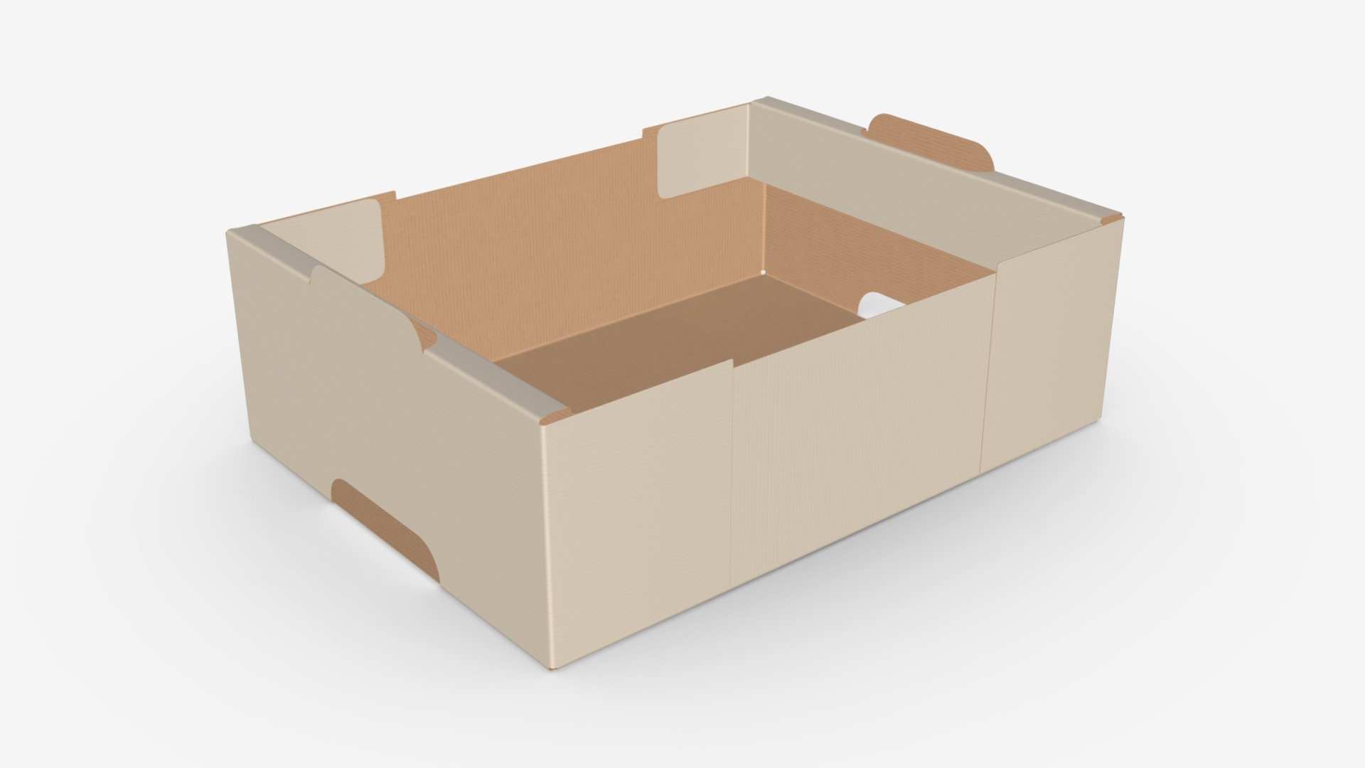 Cardboard retail tray box 05 - Buy Royalty Free 3D model by HQ3DMOD ...