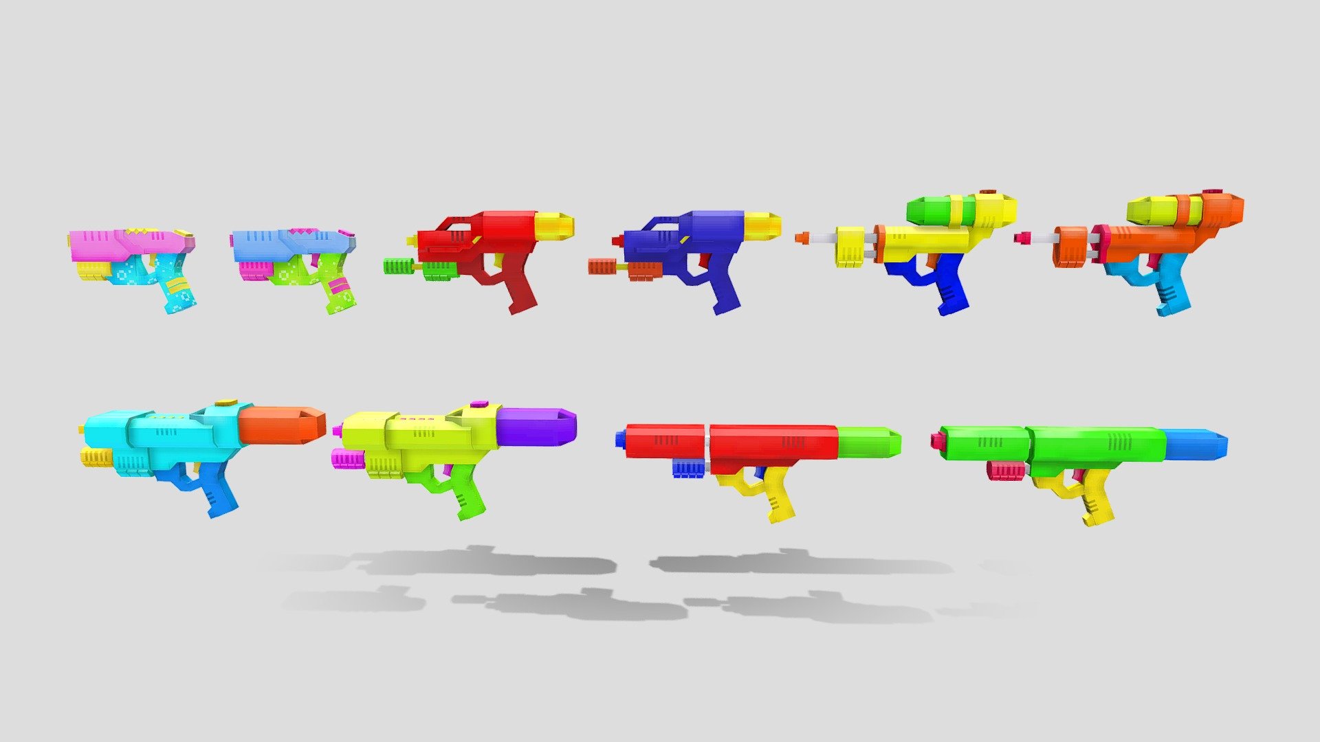 [ MC ] Item : Water Gun - 3D model by iJUNE [cc5010f] - Sketchfab
