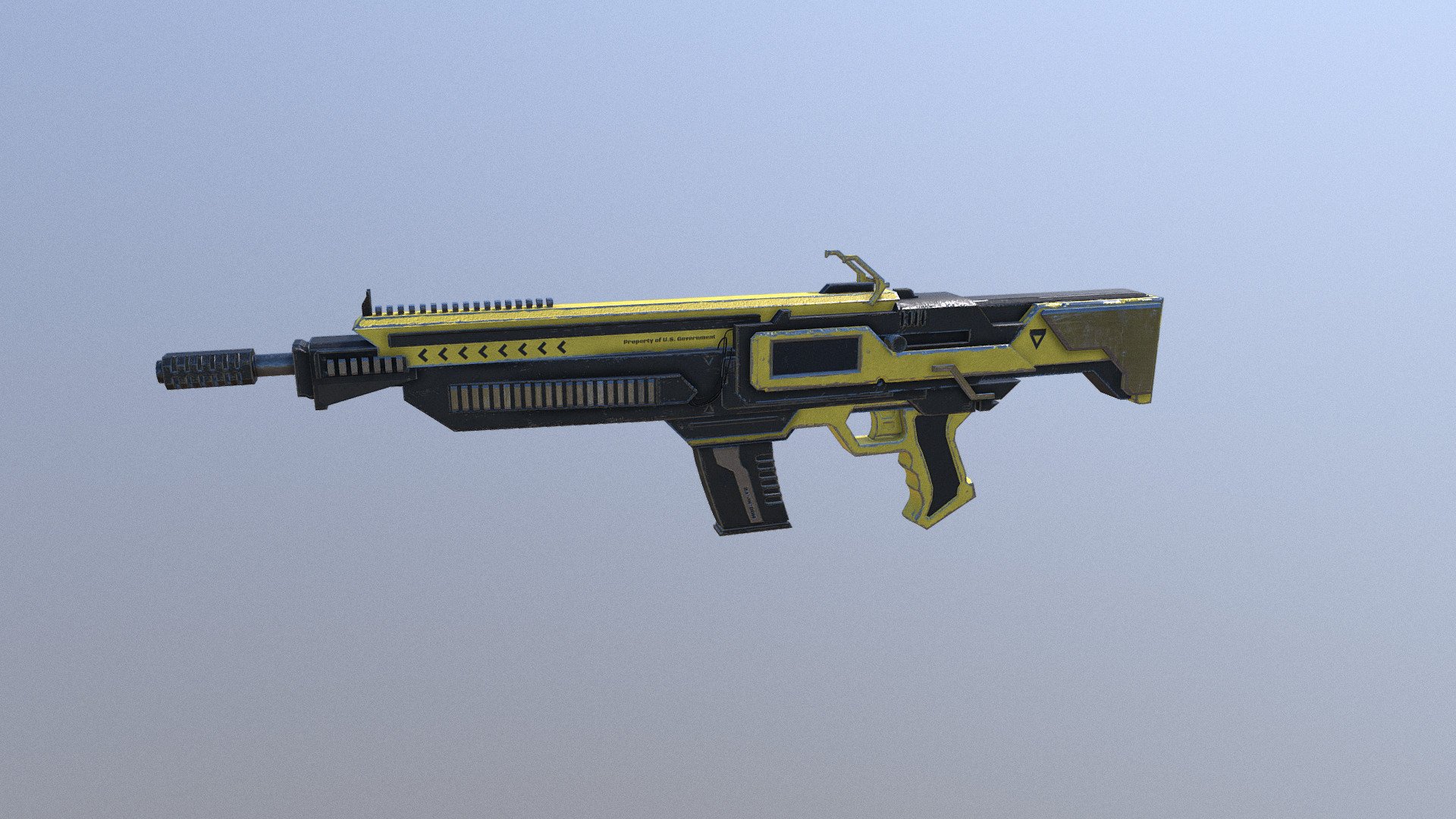 Fps Rifle from CGcookie - 3D model by mc477 [cc50c88] - Sketchfab