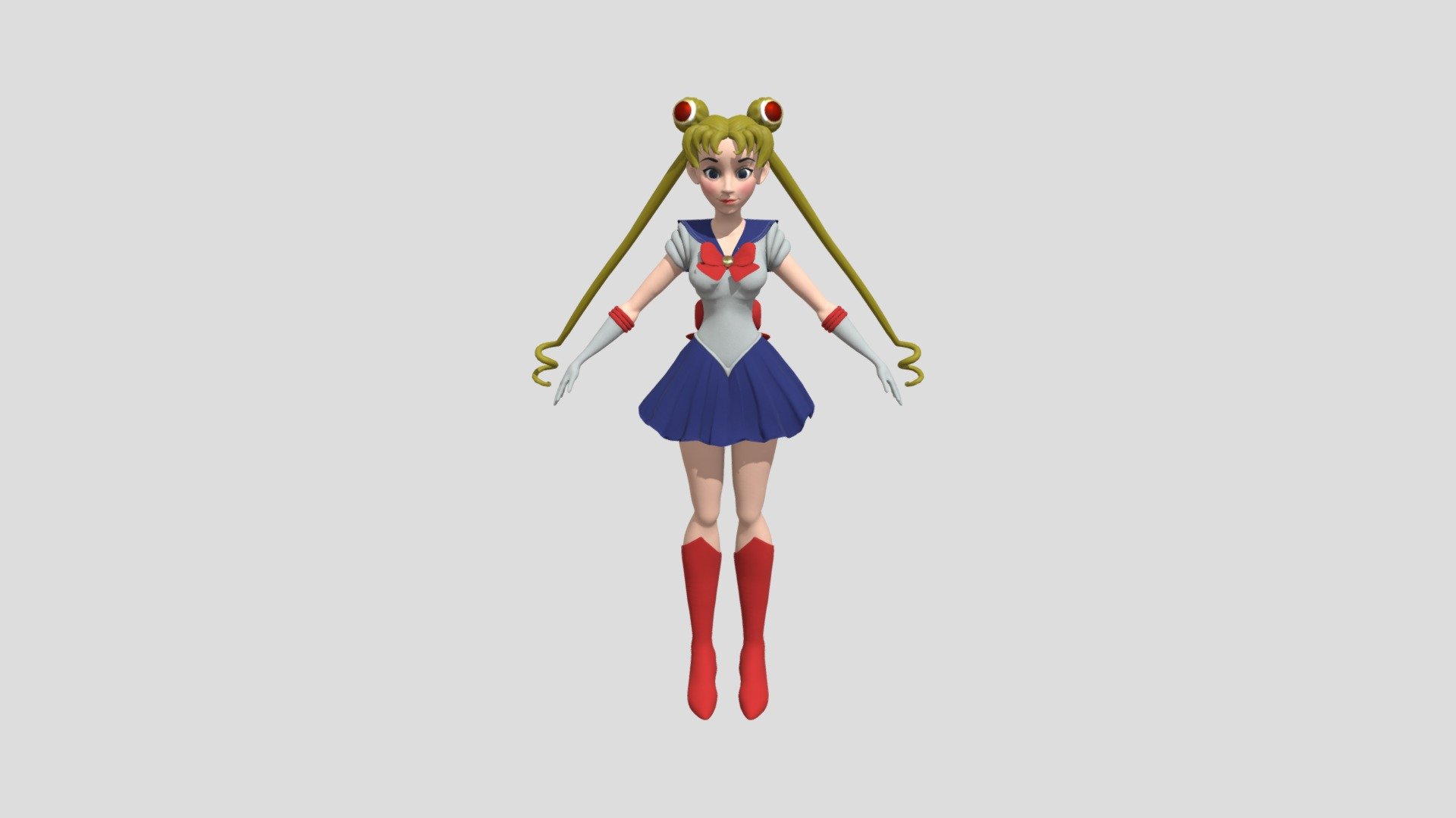 sailor moon - 3D model by Magdalena_Espindola [cc51bc5] - Sketchfab