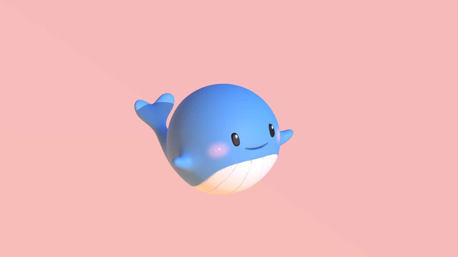Cute Whale Model - 3D model by Teakay [cc52a94] - Sketchfab