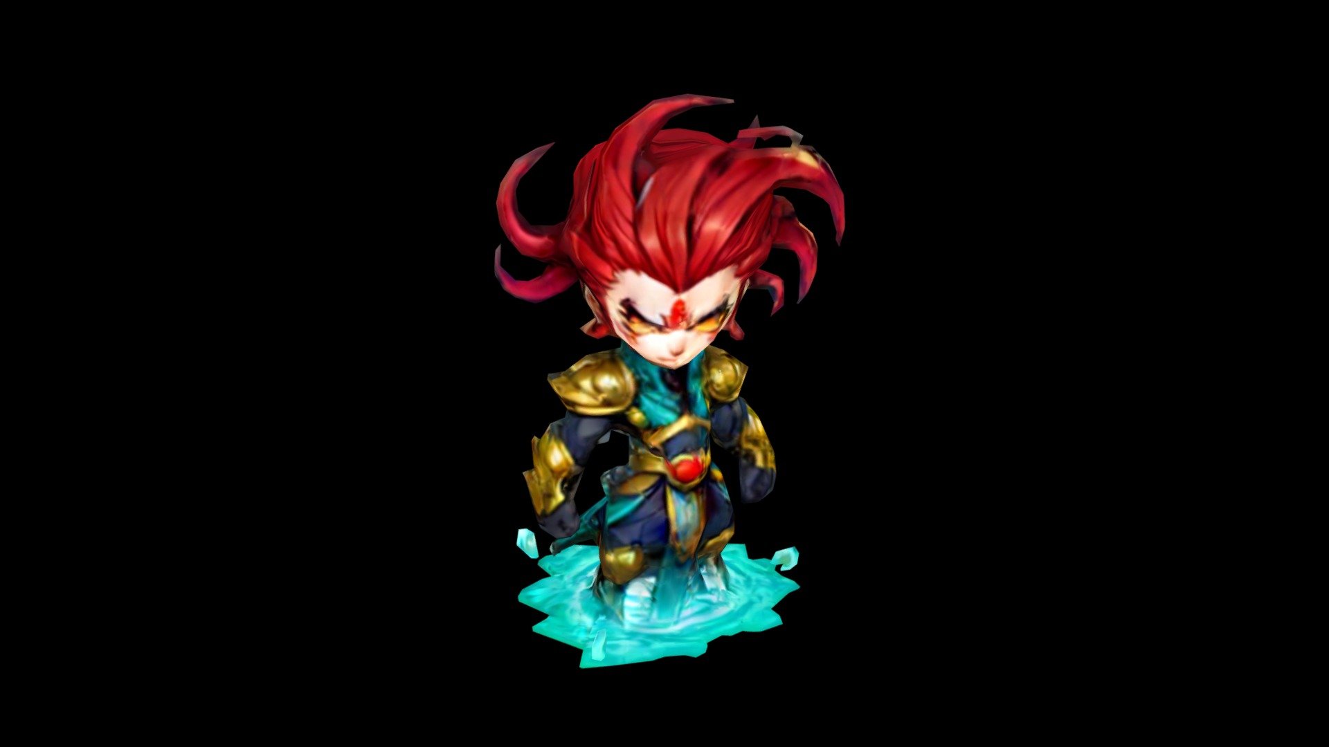 Mischievous Sprite A red-haired sprite stands on - Download Free 3D ...