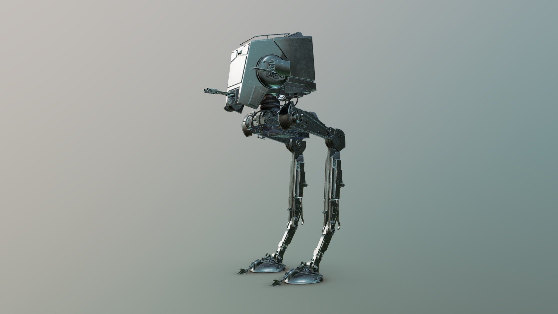 Starwars AT-ST - 3D model by Illicit Graphics (@aalleexx5) [cc53418] - Sketchfab