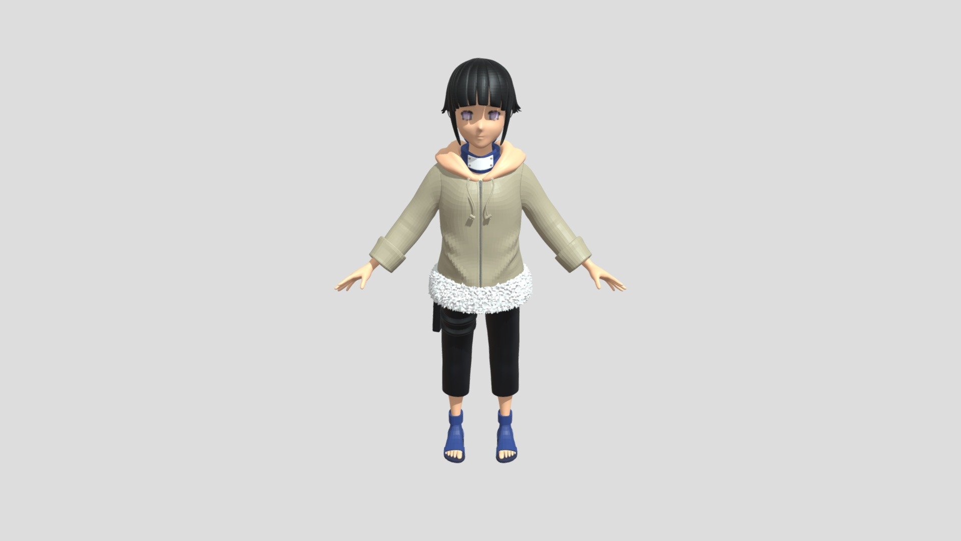 Hinata - Naruto - 3D model by brunocarv82 [cc5801b] - Sketchfab