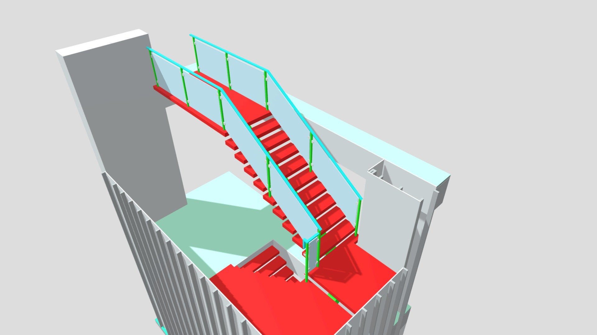 Single Stringer MODEL REV JKW - 3D model by JD Stairs (@Jkwebster14 ...