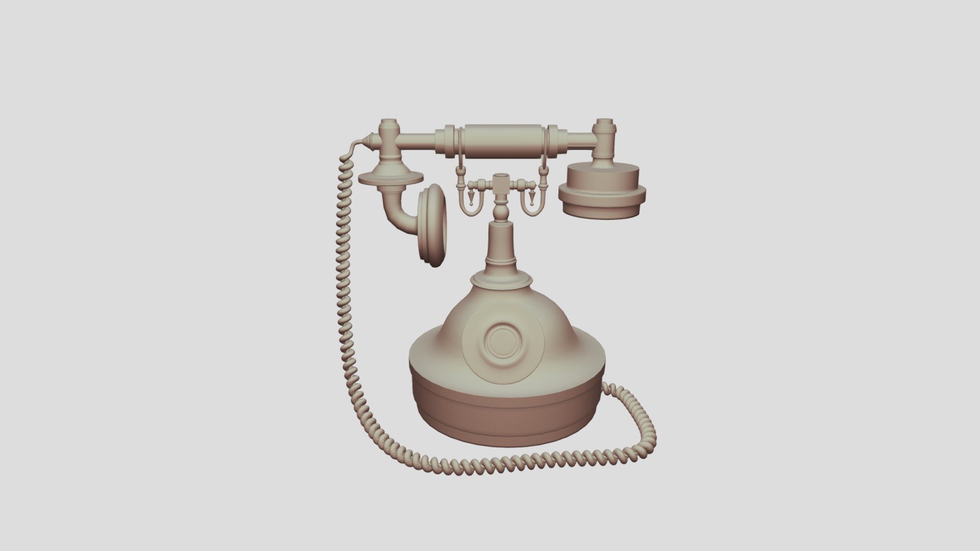Vintage Telephone - 3D model by ashishbohra2000 [cc58c77] - Sketchfab