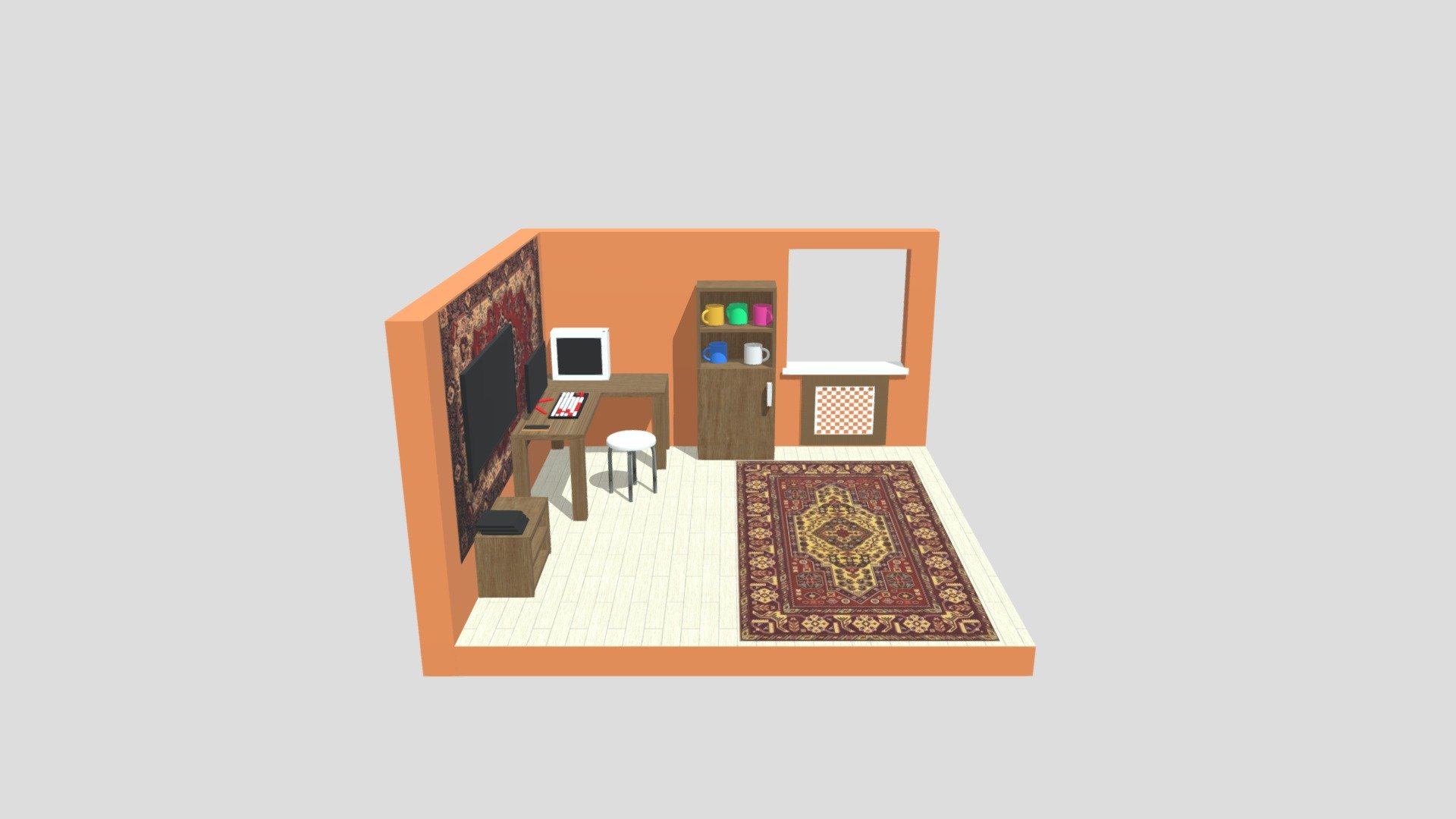 Room Box - 3D model by deilluminatii [cc5be22] - Sketchfab