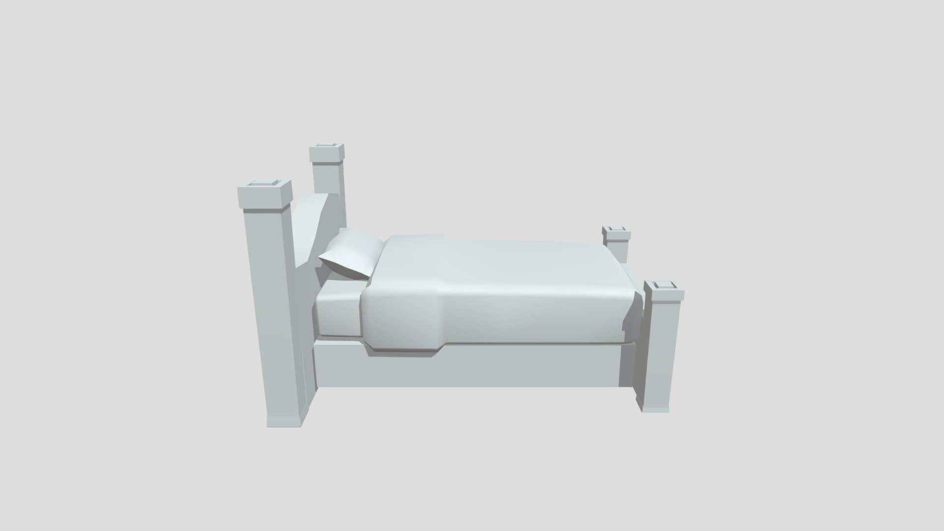 Comfy Bed - Download Free 3D model by Richiqwert [cc60b52] - Sketchfab