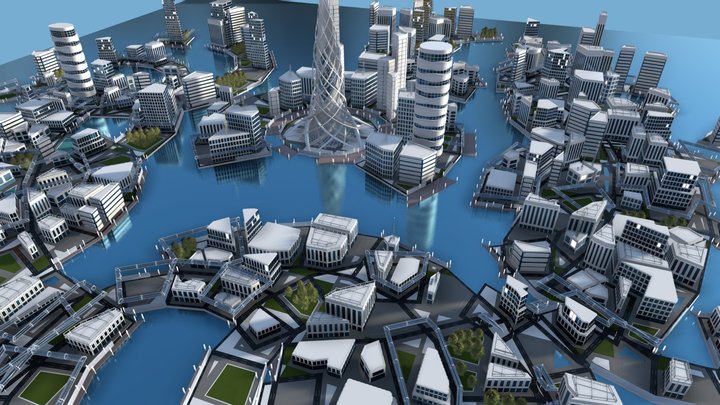 Skyscrapers 3D models - Sketchfab
