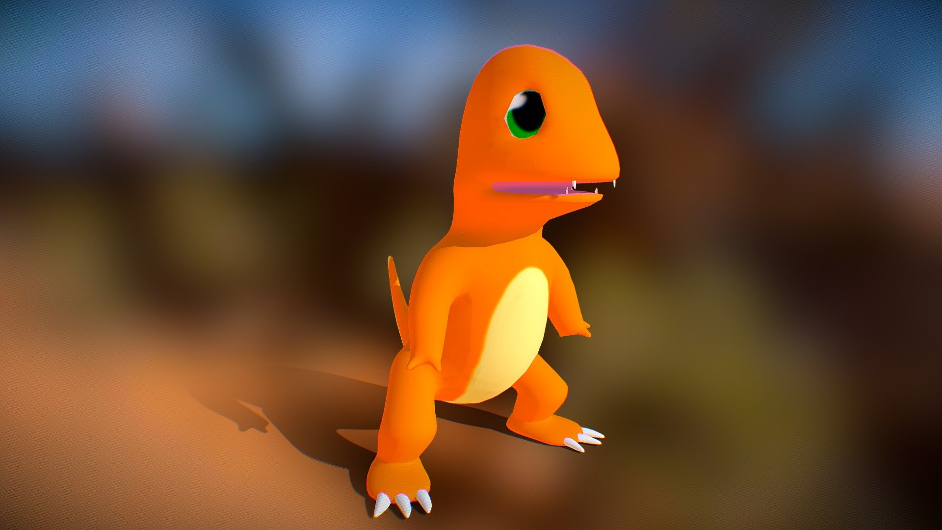 Charmander - 3D model by fieldofstars [cc622f2] - Sketchfab
