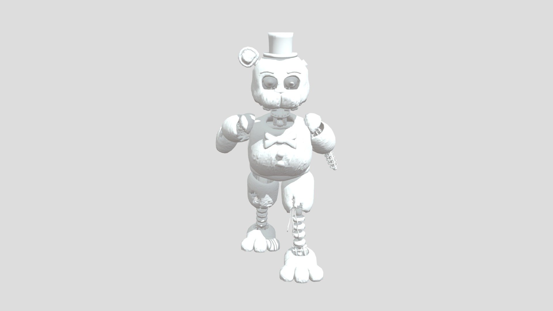ignited-freddy - 3D model by DeathGameVR [cc62b8e] - Sketchfab