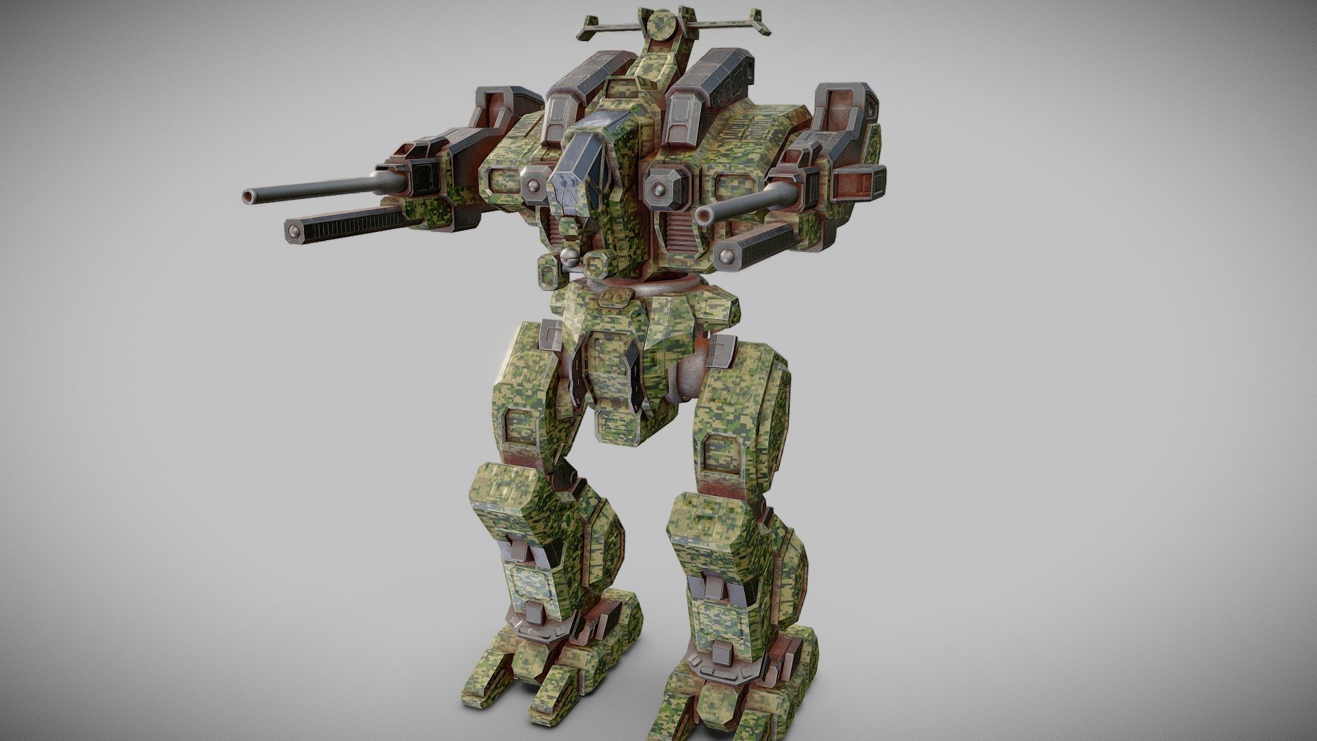 Mech model - Download Free 3D model by Dmitriy Korotkov (@ArtDmitriyK ...