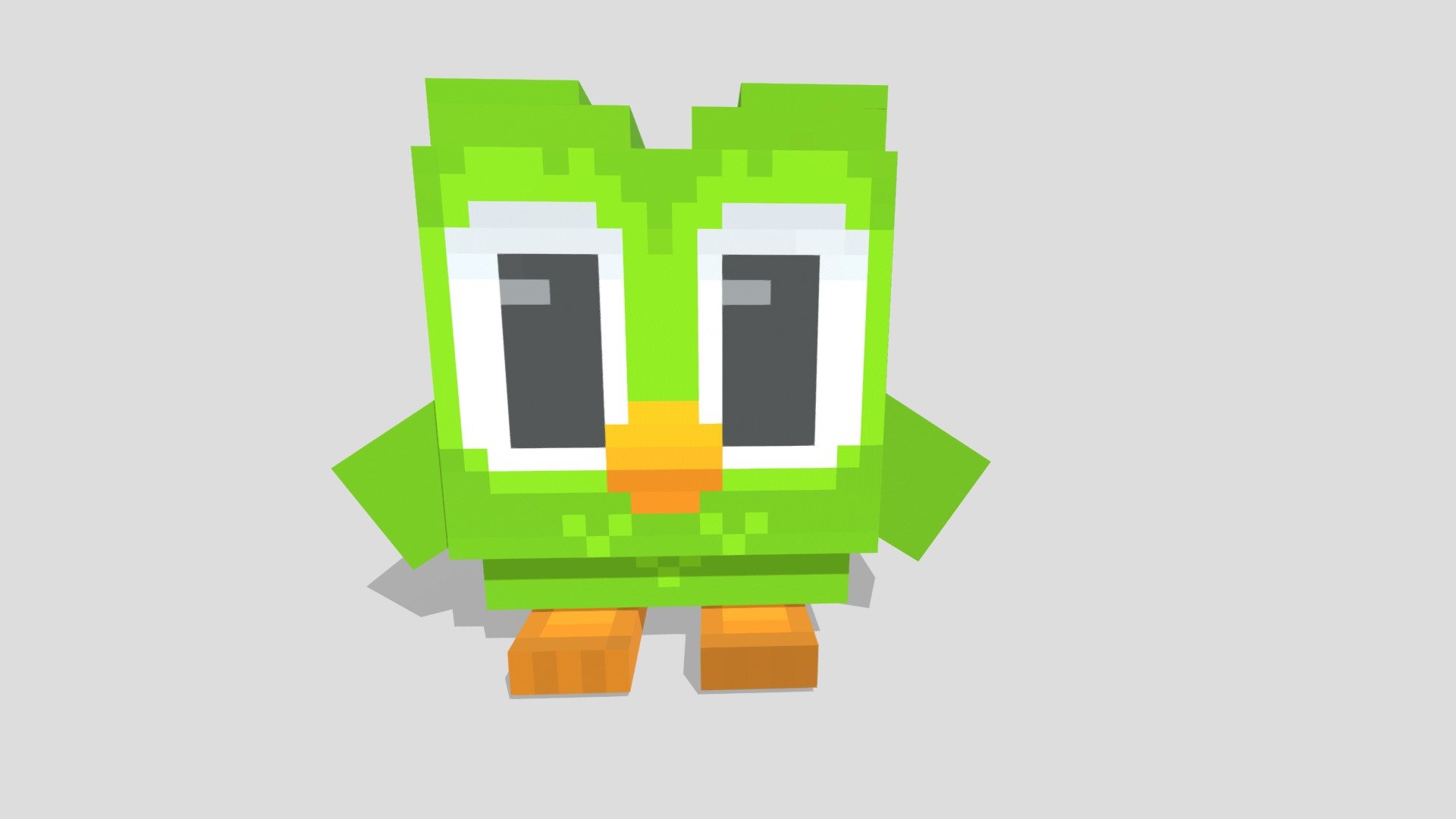Duolingo_minecraft - Download Free 3D model by Wert_queonda [cc62e34] - Sketchfab