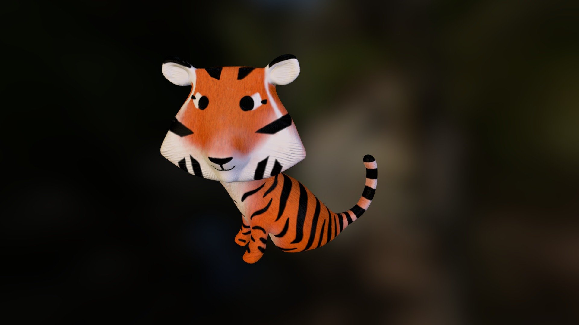 Friendly Tiger - 3D model by deadlygeek [cc6559c] - Sketchfab
