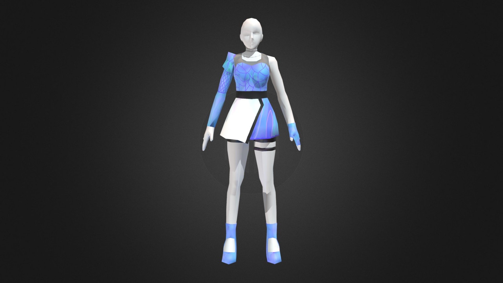 Clothing (Ahri - K/DA ALL OUT - LOL) - 3D model by Stigia Studio ...