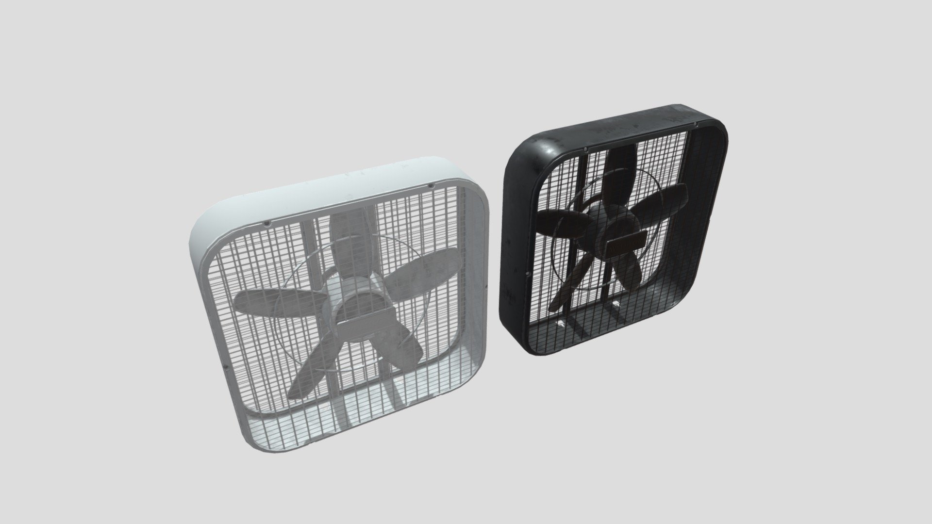 Box Fan with 4K and 2K Textures - Buy Royalty Free 3D model by ...