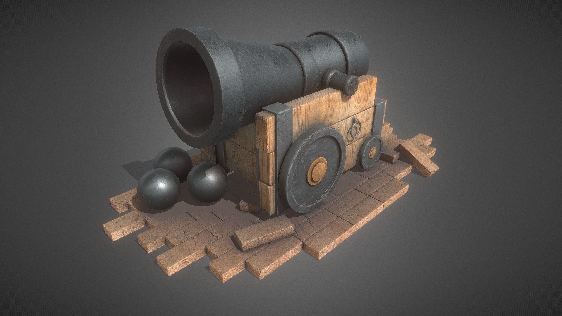 Stylized Cannon - Buy Royalty Free 3D model by Parth Gavhane (@Parth38 ...