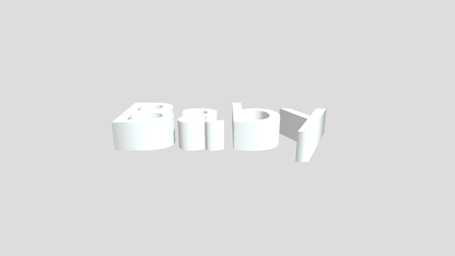 Baby write - Download Free 3D model by UsefulStuff (@valentinaferal ...