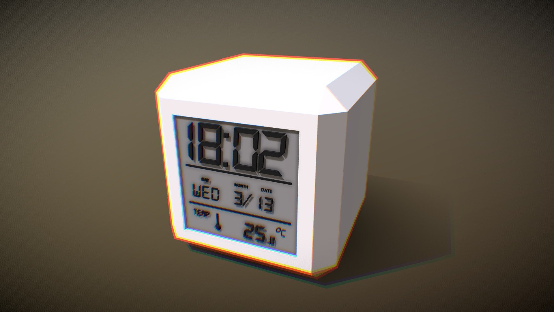 Cubic Clock - 3D model by Dante Rossi - Zion (@rossidante) [cc6ce51 ...